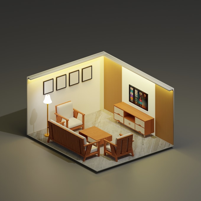 Create isometric 3d designs by M_zaenalabidin | Fiverr