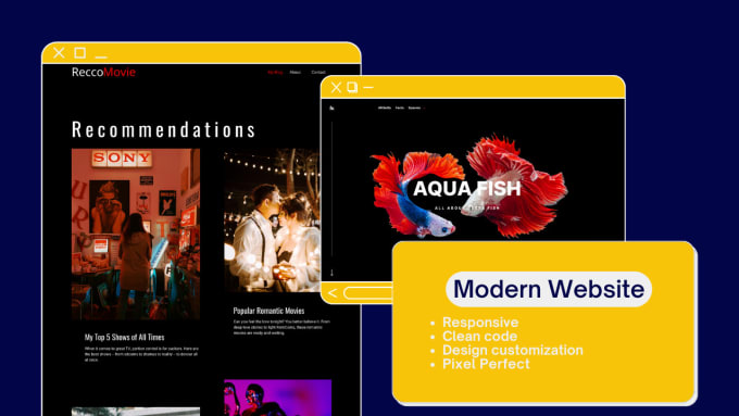 Do Custom Html Css Javascript Bootstrap Responsive Website By Kyllyg18 Fiverr