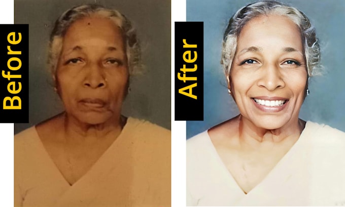 Restore, retouch, repair, and colorize your old photo by Serah6 | Fiverr