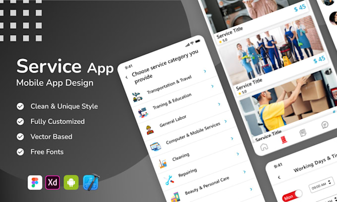 Do create web app design website ui ux design, dashboard ui, landing ...