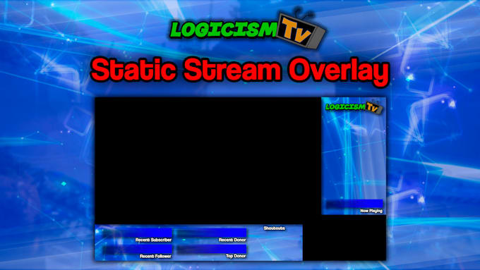 Create static stream overlay graphics for twitch, yt, and fb by ...