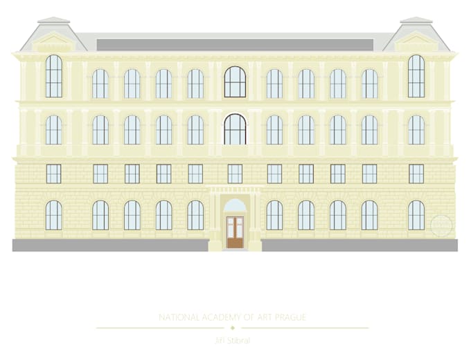 Do architecture illustrations for every building by Templefront | Fiverr