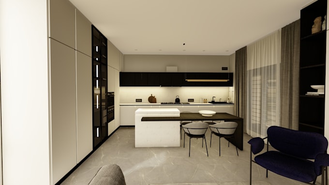 Create photorealistic interior design visualizations by Prajwalhc007 | Fiverr