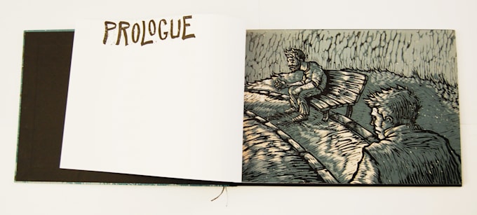 Create niche colorful linocut and woodcut book illustrations by ...