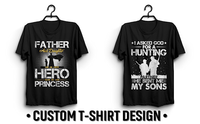 Make custom and typography t shirt design bundle for you by Tshirt ...