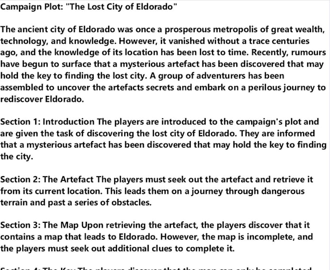 Dnd quality campaign plot by Easydnd | Fiverr