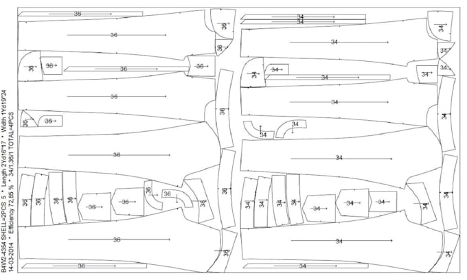 Make a clothing sewing pattern for any type of garments by Mdzellal5810 ...
