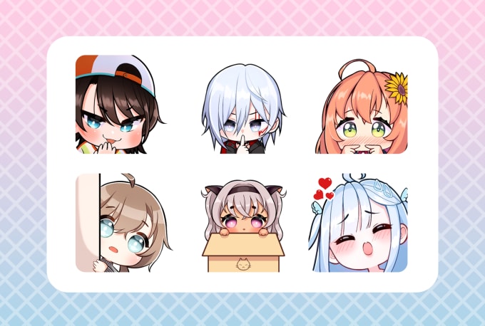 Create custom twitch, discord and youtube emotes by Gema_designer | Fiverr Create custom twitch, discord and youtube emotes by Gema_designer | Fiverr