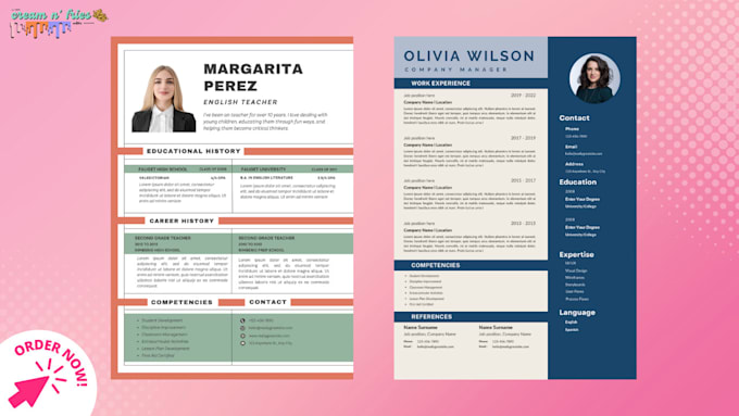 Create visually stunning resumes by Creamnfries | Fiverr