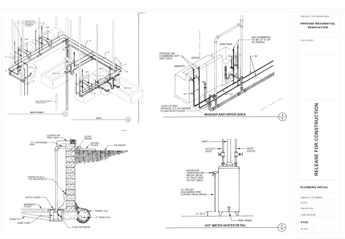 Design your floor plan, blueprint drawings for city permit