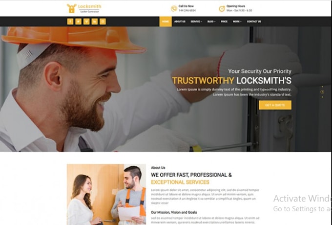 Do expert locksmith website design and development in 7days by Holly ...