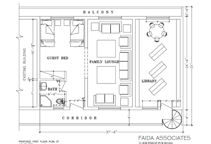 Design autocad 2d floor plan architectural floor plan by Abullahkohlia ...