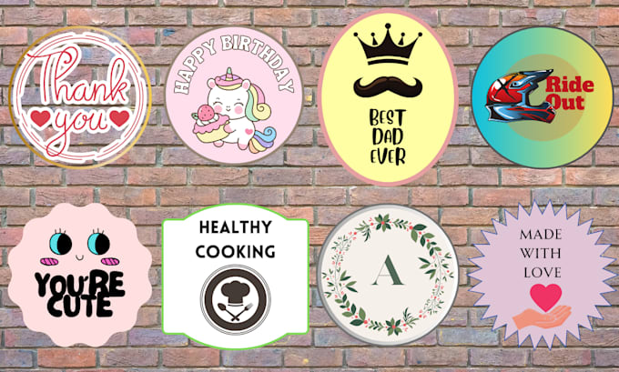 Create custom sticker, logo, label or badge within a day by Vimukthi ...