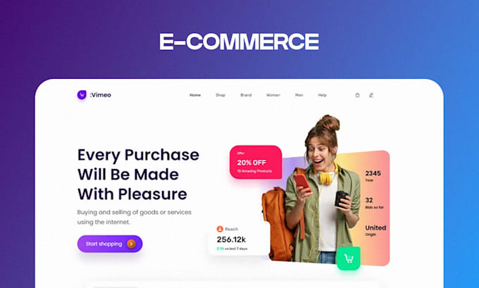 Design modern and visually appealing websites by Boldwebmedia | Fiverr