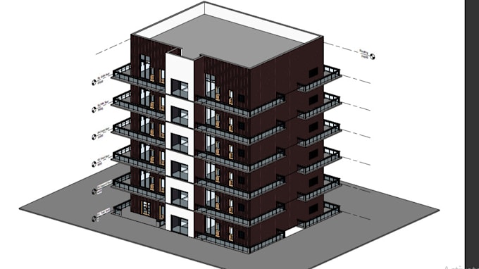 Draw floor plan and 3d model by revit by Denisbwire | Fiverr