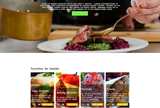 Hola, voy a diseñar un sitio web usando html, css y js by Jesus_cv30 ...