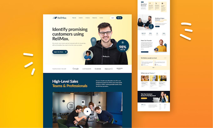 Design modern professional ui ux landing page figma by Szannane | Fiverr