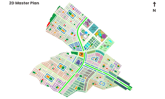 Do urban planning, master planning, housing society, layout plan, site ...