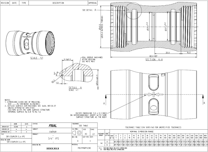 Do 3d modeling and 2d drawing in creo by Idantsuri | Fiverr