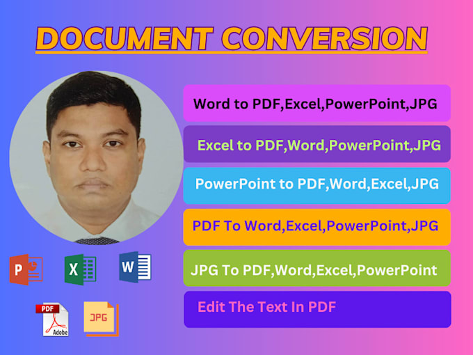 Do convert pdf to word excel powerpoint jpg editing pdf by Sconify | Fiverr Do convert pdf to word excel powerpoint jpg editing pdf by Sconify | Fiverr