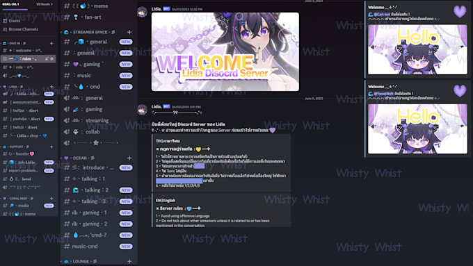 Create a cute and aesthetic discord server for vtuber and streamer by ...