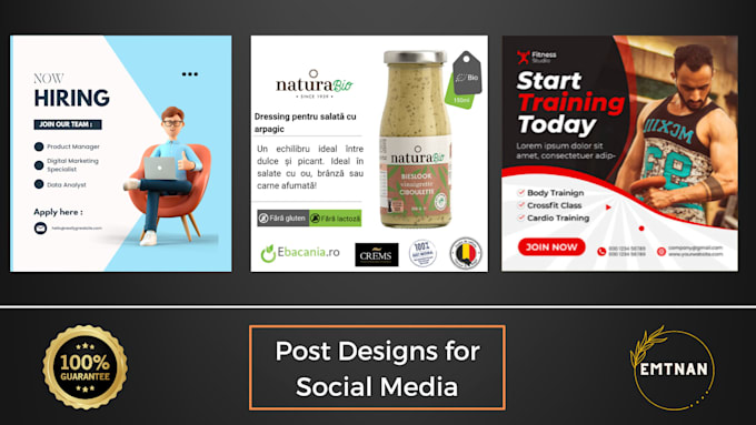 Design social media posts, banners, ads by Emtnanzulfiqar | Fiverr