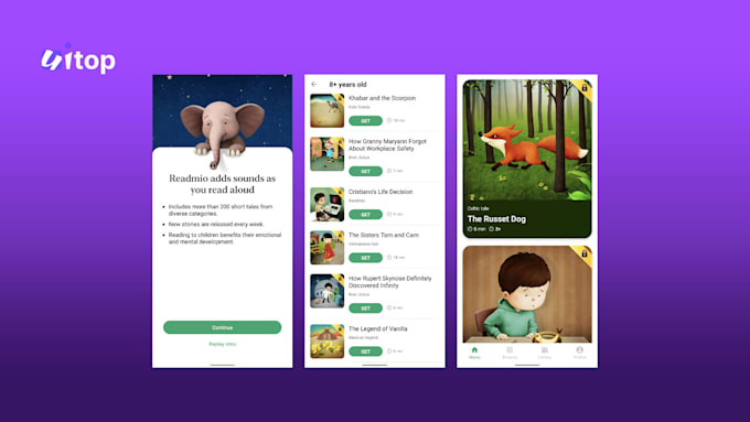 Create lms app design in figma ux ui for student app, elearning app by ...