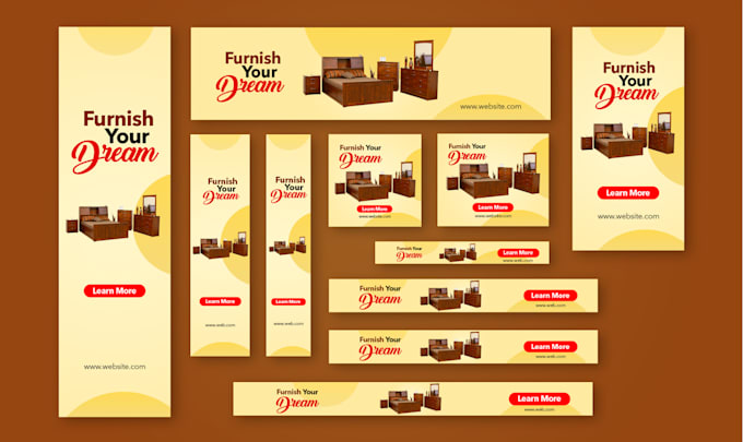 Professionally design google banner ads, adwords display ads and adroll ...