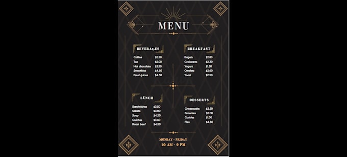 Design modern restaurant menu , cards , attractive food menu by ...