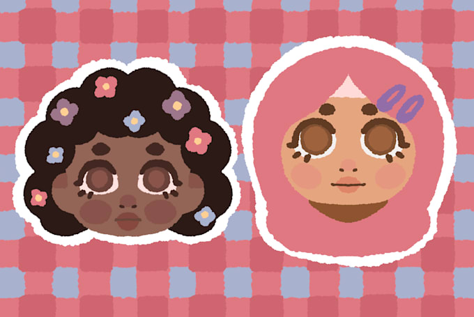 Great a kawaii characters headshot based off an image by Art_by_bell ...