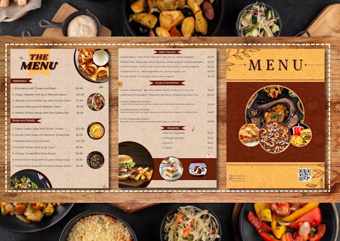 Design amazing editable food menu for your restaurant by Jubair_h | Fiverr