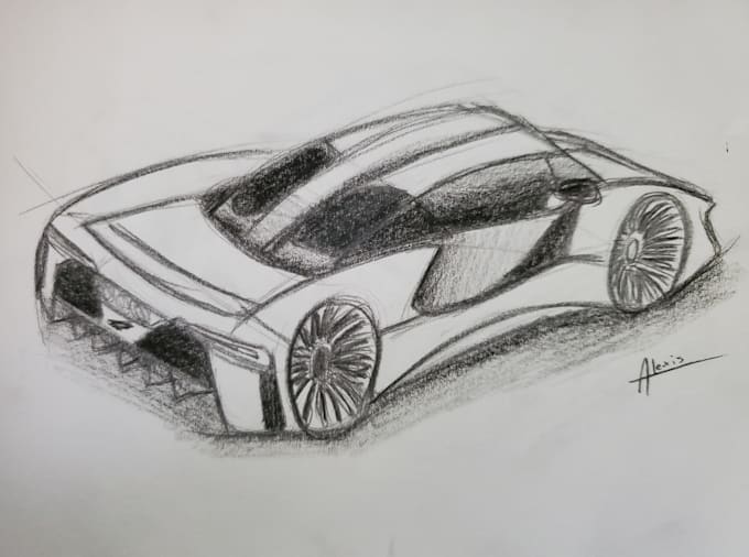 Create custom car designs and concepts on paper by Alexisnguyen257 | Fiverr