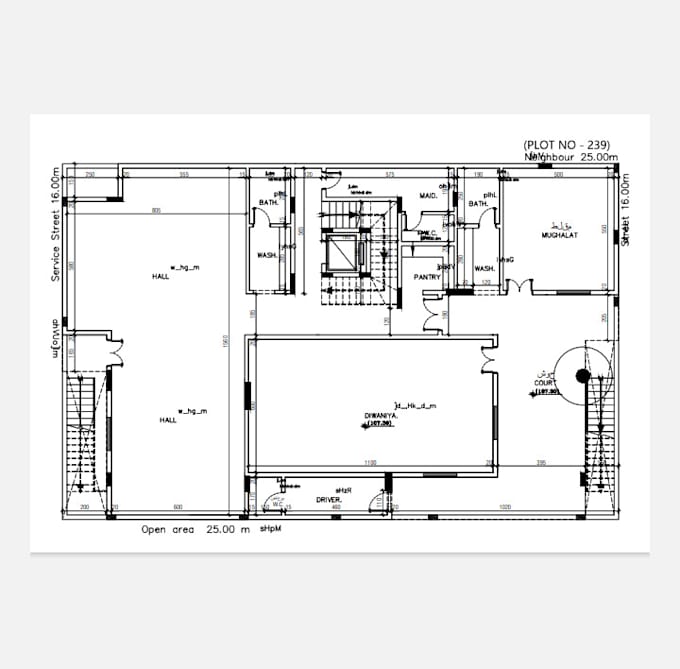 Make 2d front elevation on floor plan by Aneeqraza100 | Fiverr