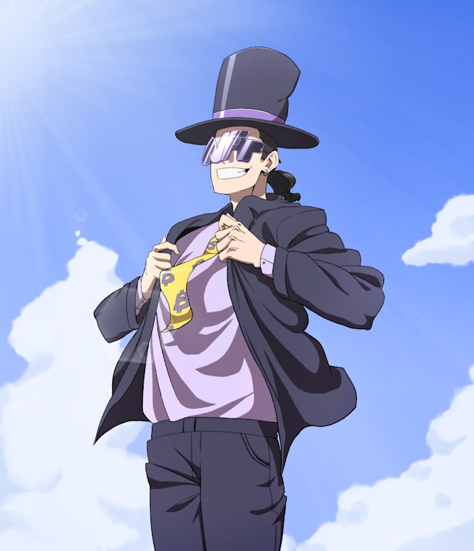 Draw cell shading anime style illustrations by Viciokun | Fiverr