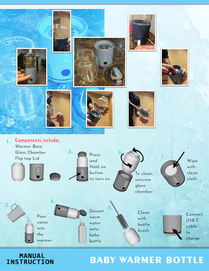 Do step by step instruction manual illustration for product by ...