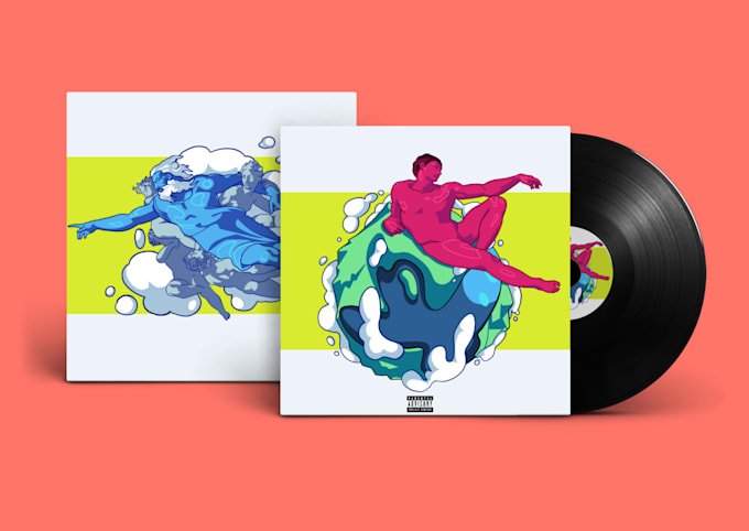 Design cartoon illustrated album music cover art by Wortifuu | Fiverr