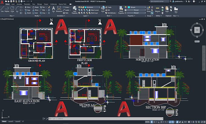 Design or redraw 2d floor plans with interior design mep drawings in ...