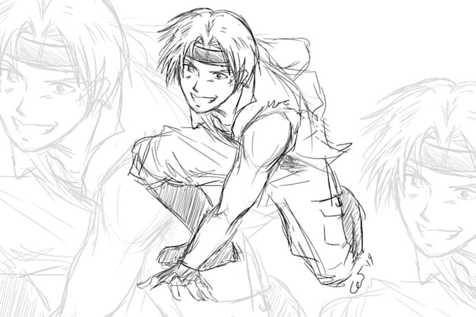 how to draw kenichi characters