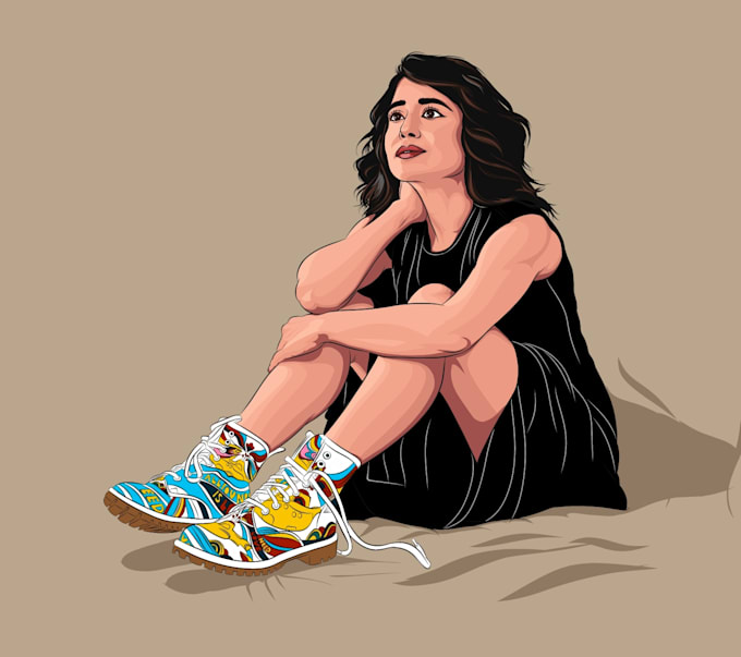 Expressive vector illustrations bringing art to life by Sramteke | Fiverr