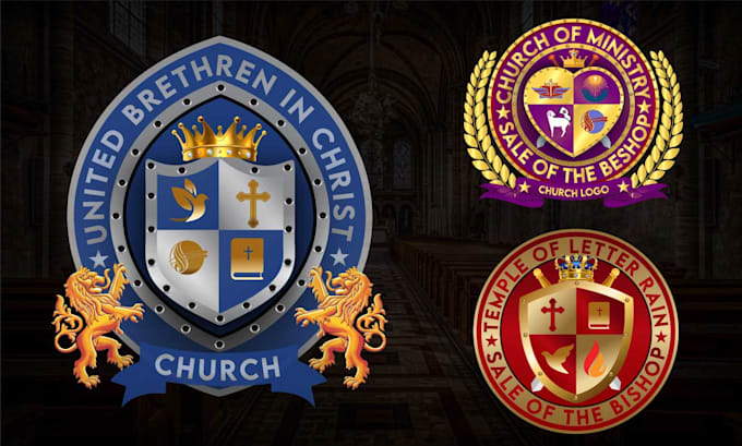 Do hd church seal logo, crest design or coat of arm by Graphic_gear21 ...