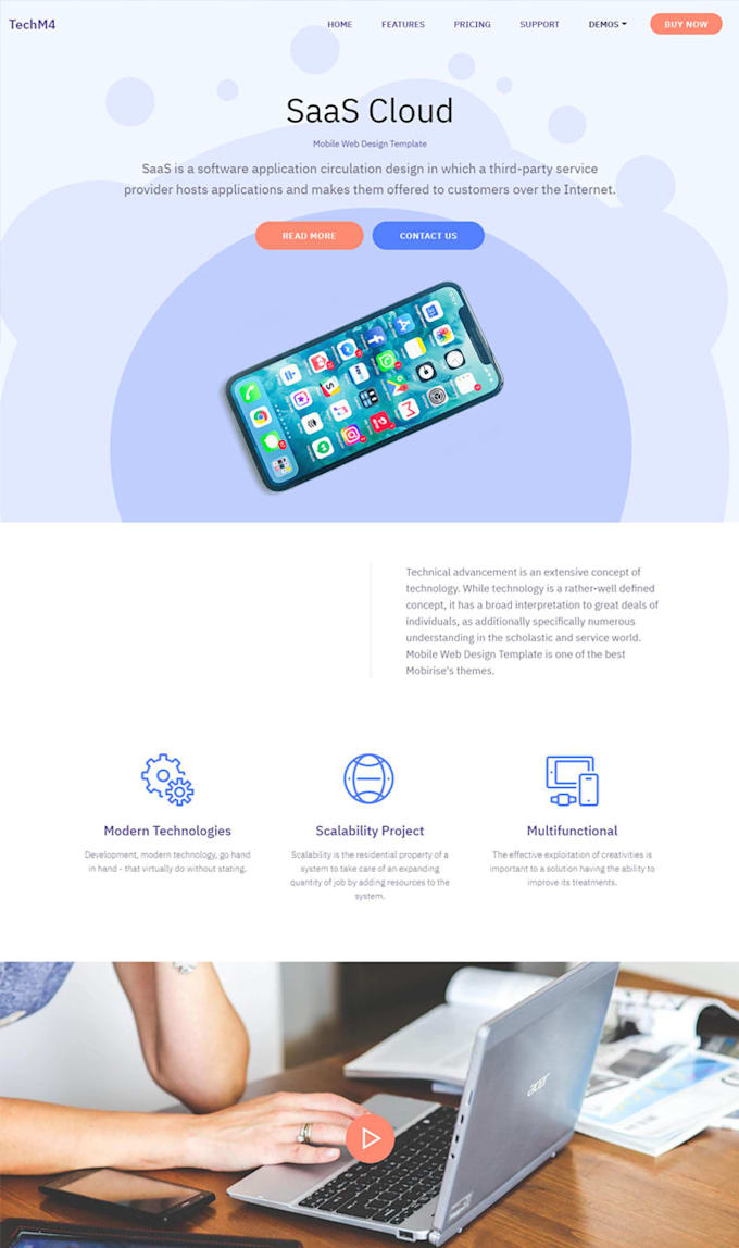Make a great frontend for you in html, css, js, bootstrap by Nazarii_09 ...