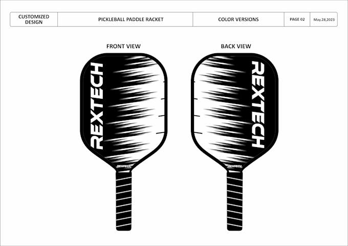 Create pickleball paddle rackets design by Designer6438 | Fiverr