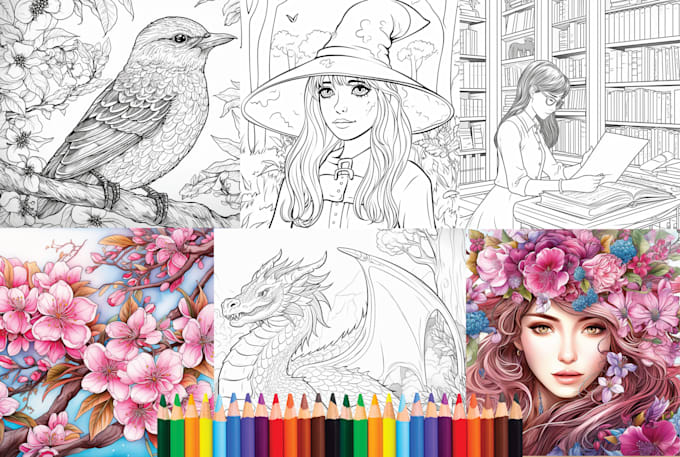 Create custom coloring book pages for kids and adults using ai by ...