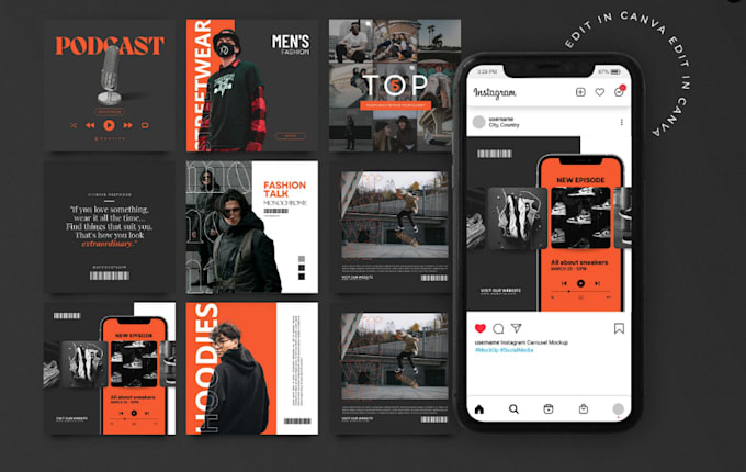 Create flyer, poster, banner, social media posts, ebook, ads in canva ...