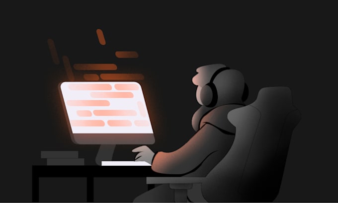 Draw a tech illustration by Elailustra | Fiverr