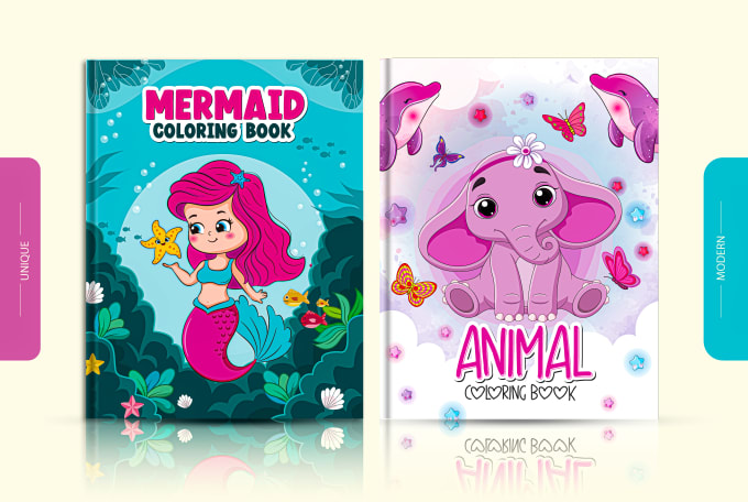 Design kdp coloring book cover, activity book, coloring pages for kids ...