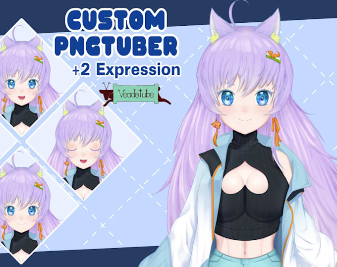 Draw, rig anime character, oc, vtuber model, live2d, edit vrchat, manga ...