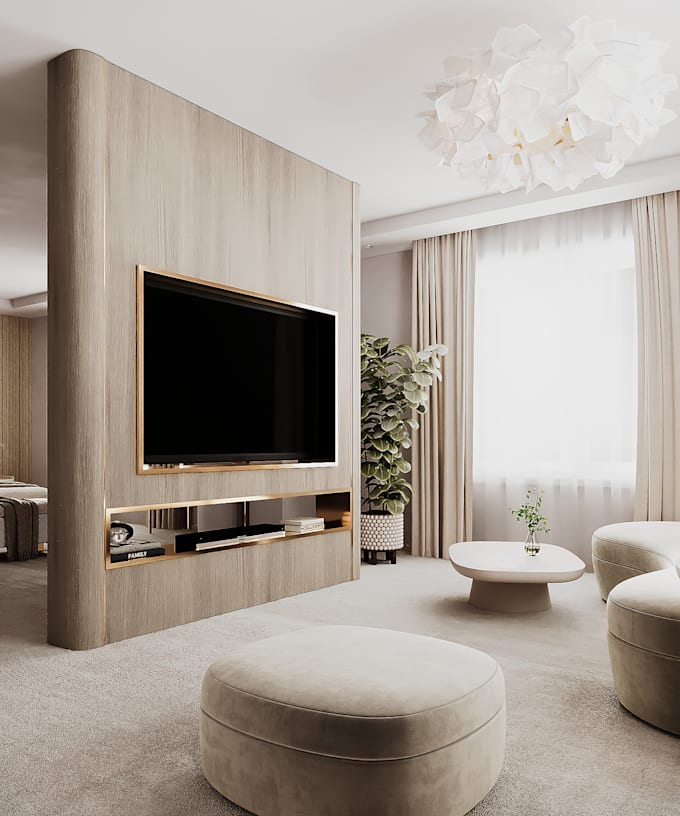 Create photorealistic 3d interior design rendering by Mimar_nurefsan | Fiverr