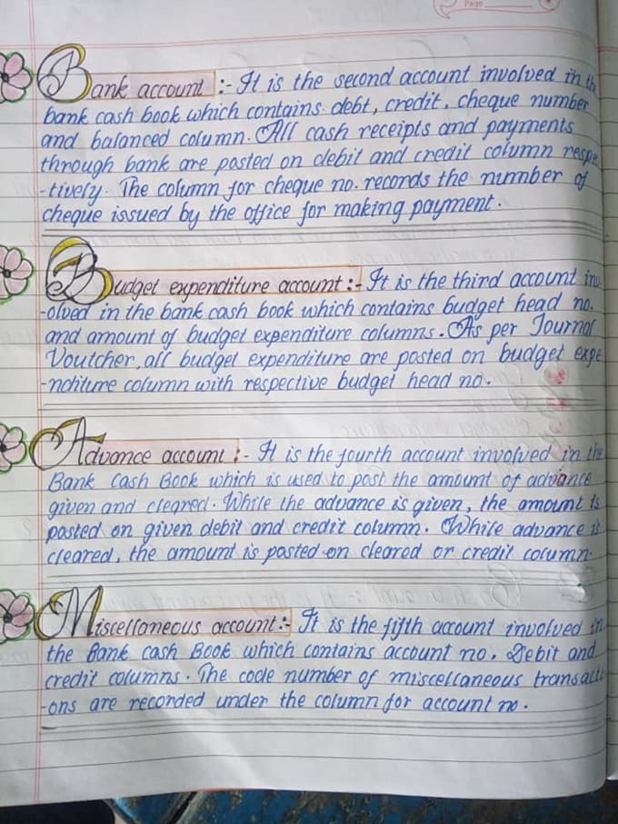 Write professional hand written assignments and notes by Laraib155 | Fiverr