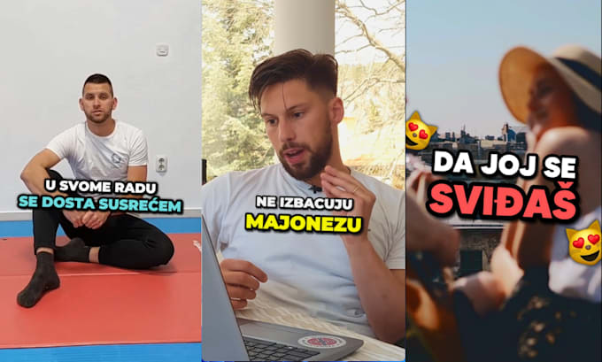 Edit short form videos for tiktok, instagram and yt by Dizajnvuk | Fiverr